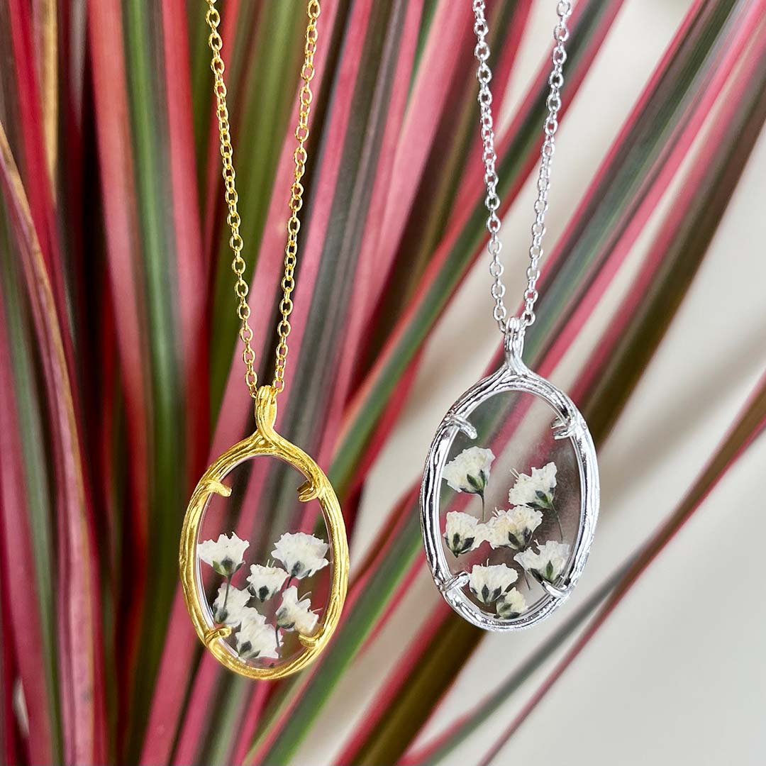 Oval Botanical Necklace